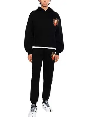 MELT Graphic-print Track Pants - Black