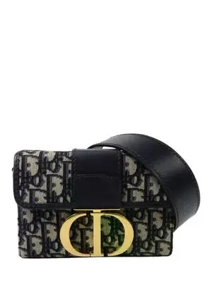 Dior 30 Montaigne Oblique Canvas Mini Bag - Blue