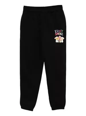MELT Graphic-print Track Pants - Black
