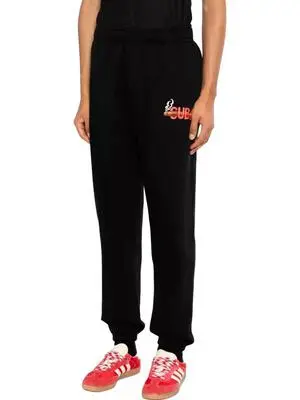 MELT Graphic-print Track Pants - Black