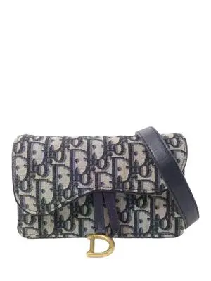 Dior Oblique Saddle Belt Bag - Blue
