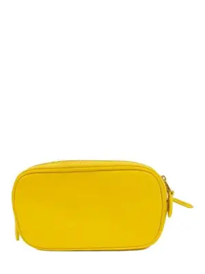 COACH VINTAGE Logo Plaque Shoulder Bag - Yellow