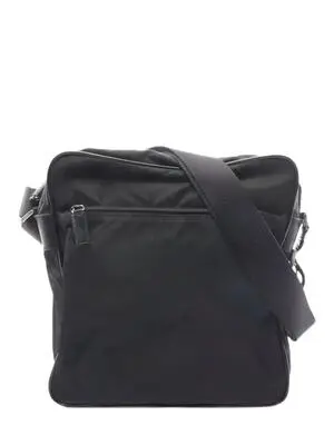 Prada Triangle-logo Shoulder Bag - Black