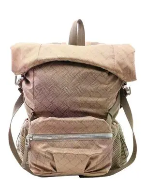 Bottega Veneta 2010s Intrecciato-pattern Backpack - Neutrals