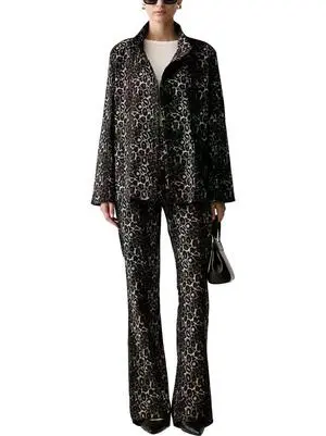 Joseph Ribkoff Leopard-print Jacket - Black