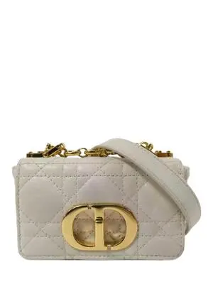 Dior Caro Chain Mini Bag - White
