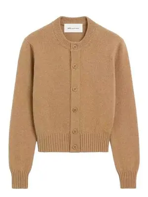 AMI AMI Paris Crewneck Cashmere Cardigan
