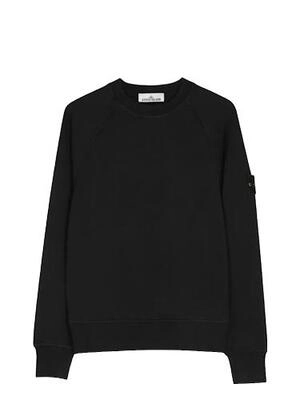 Stone Island Oversized Crewneck Sweatshirt - Black
