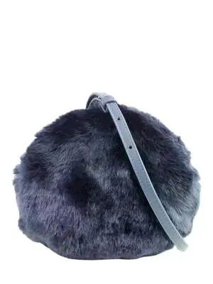 Furla Faux-fur Shoulder Bag - Blue