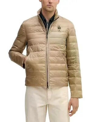 BLAUER. Austin Quilted Jacket With Zip Fastening - Brown