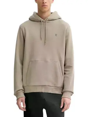 LES DEUX Embroidered Logo Hoodie - Neutrals