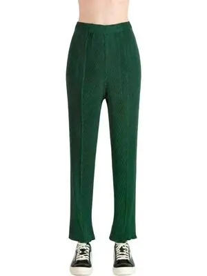Issey Miyake Pleated Trousers - Green
