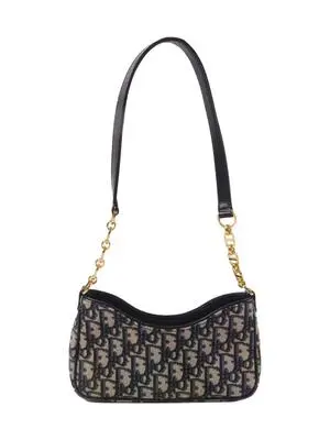 Dior 30 Montaigne Oblique Canvas Shoulder Bag - Blue