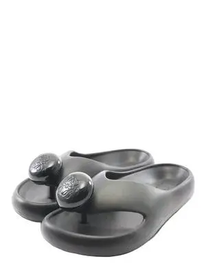Loewe Foam Pebble Thong Sandals - Black