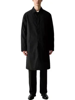 LES DEUX Quilted-lining Single-breasted Coat - Black