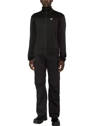 MONTURA Logo-print Full-zip High Neck Sweatshirt - Black