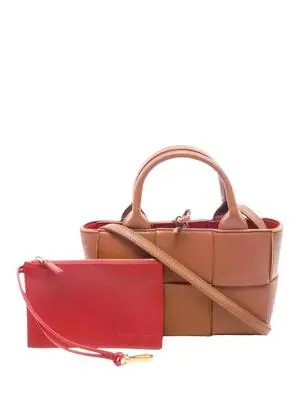 Bottega Veneta 2010s Arco Leather Tote Bag - Brown