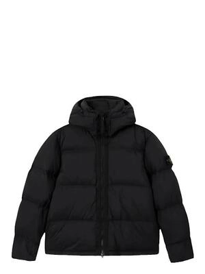 Stone Island Stone Island 4100013 Down Jacket With Detachable Hood Black
