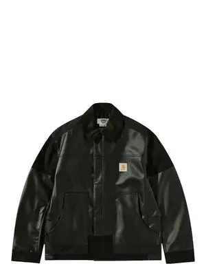 JUNYA WATANABE Junya Watanabe X Carhartt WIP Patchwork Leather Jacket