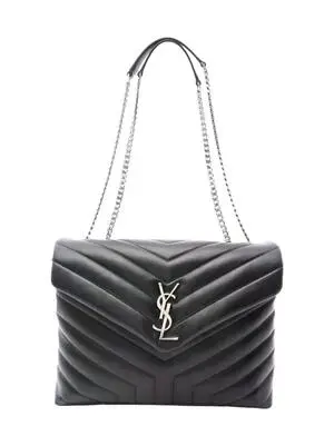 Saint Laurent 2010s Medium Lulu Shoulder Bag - Black