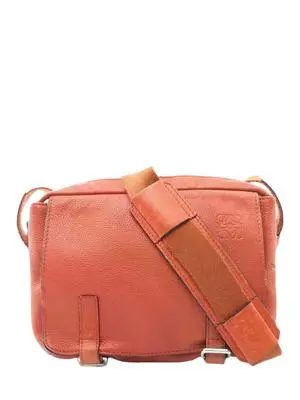 Loewe 2000s Military Messenger Shoulder Bag - Orange