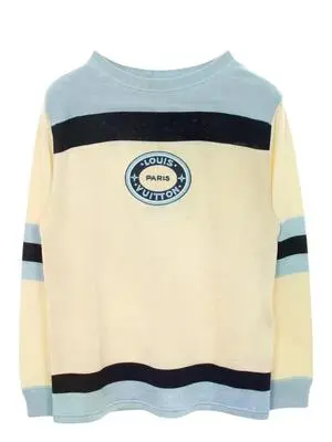 LOUIS VUITTON Horizontal Stripe Round Neck Sweater - Neutrals