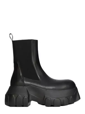 Rick Owens Tower Beatle Mega Tractor Ankle Boot - Black