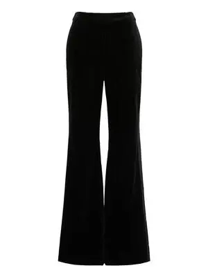 Max Mara Velvet Tuxedo Trousers - Black