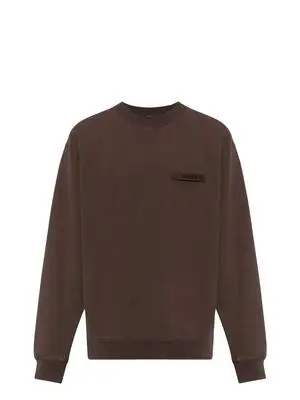 Stone Island STONE ISLAND Crewneck Sweatshirt With Appliqué Brown