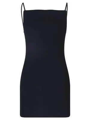 Givenchy Viscose Mini Dress With Square Neckline - Black