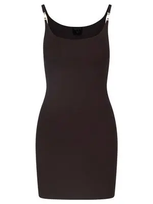 Givenchy Givenchy Viscose Mini Dress With Square Neckline Brown