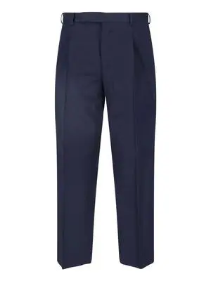 PT TORINO Virgin Wool Blend Trousers - Blue