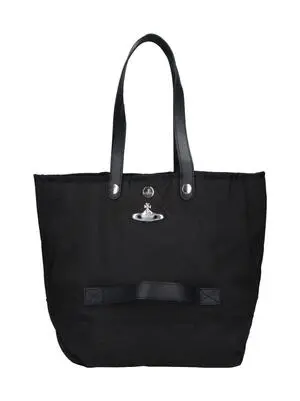 VIVIENNE WESTWOOD Medium Tote Bag "utility - Black