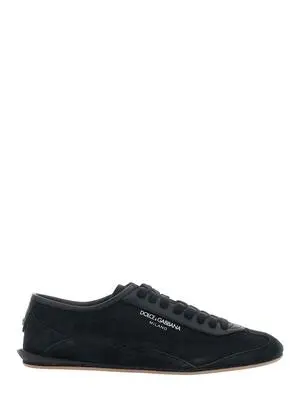 Dolce & Gabbana Dolce & Gabbana Gimondi Plus Suede Sneakers Black