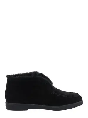 Santoni Suede High-top Fortune Desert Boots - Black