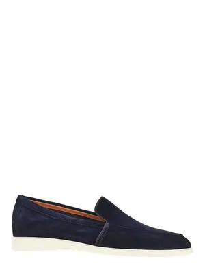 Santoni Malibu Suede Loafers - Blue