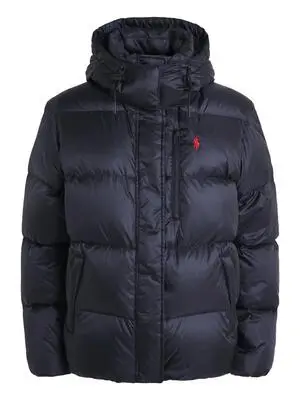 Polo Ralph Lauren Padded Puffer Jacket With Embroidered Logo - Navy