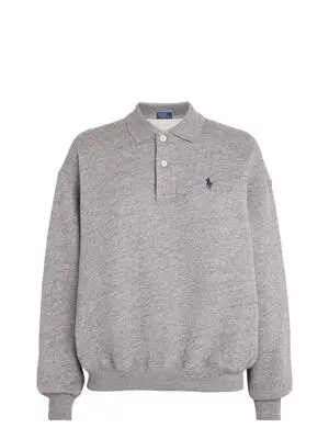 Polo Ralph Lauren Fleece Polo Sweatshirt - Grey