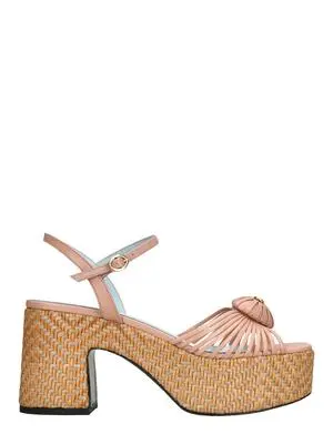VALENTINO Valentino Garavani Leather Coeur Royal Platform Sandals 80