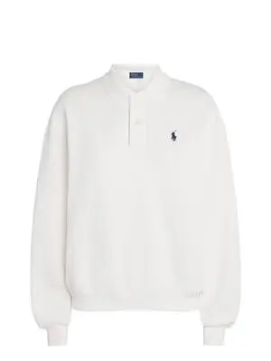Polo Ralph Lauren Fleece Polo Sweatshirt - White