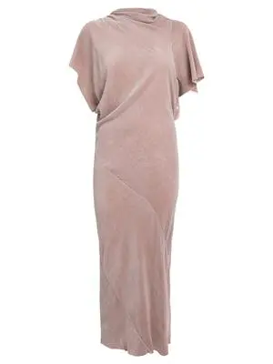 Rick Owens Velvet Maxi Dress - Pink