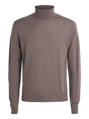 Corneliani Merino Wool Rollneck Sweater - Brown