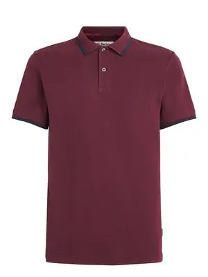 Barbour Cotton Lunan Polo Shirt - Red