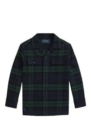 Polo Ralph Lauren Plaid Flannel Shirt With Classic Collar - Black