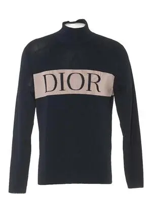 Dior Logo High-neck Pullover - Black