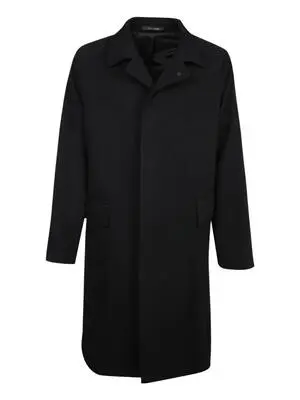 Tagliatore Lloyds Raglan Coat - Black
