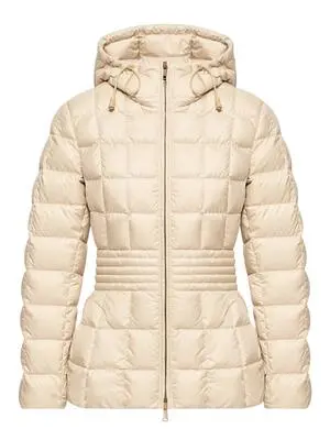 Moncler Engoulevent Quilted Hooded Down Jacket - Light Beige
