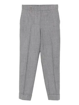 Peserico Concealed Closure Tailored Trousers - Grey