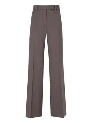 Seventy Tailored Trousers With Belt Loops - Earth