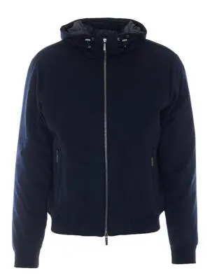 MOORER Moorer Long Sleeve Hooded Zip-Up Jacket